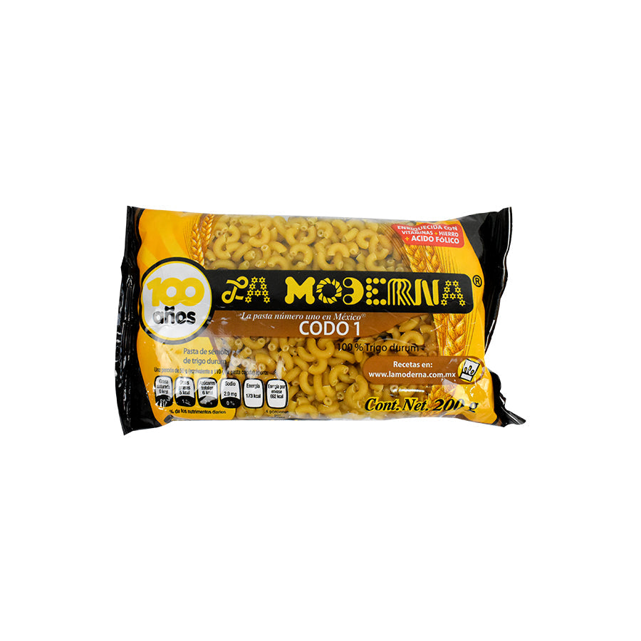 La moderna pasta codo mod 1 200g – Waldos a tu Casa